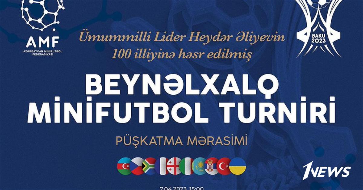 В Баку пройдет международный турнир по мини-футболу, посвященный 100-летию общенационального ...