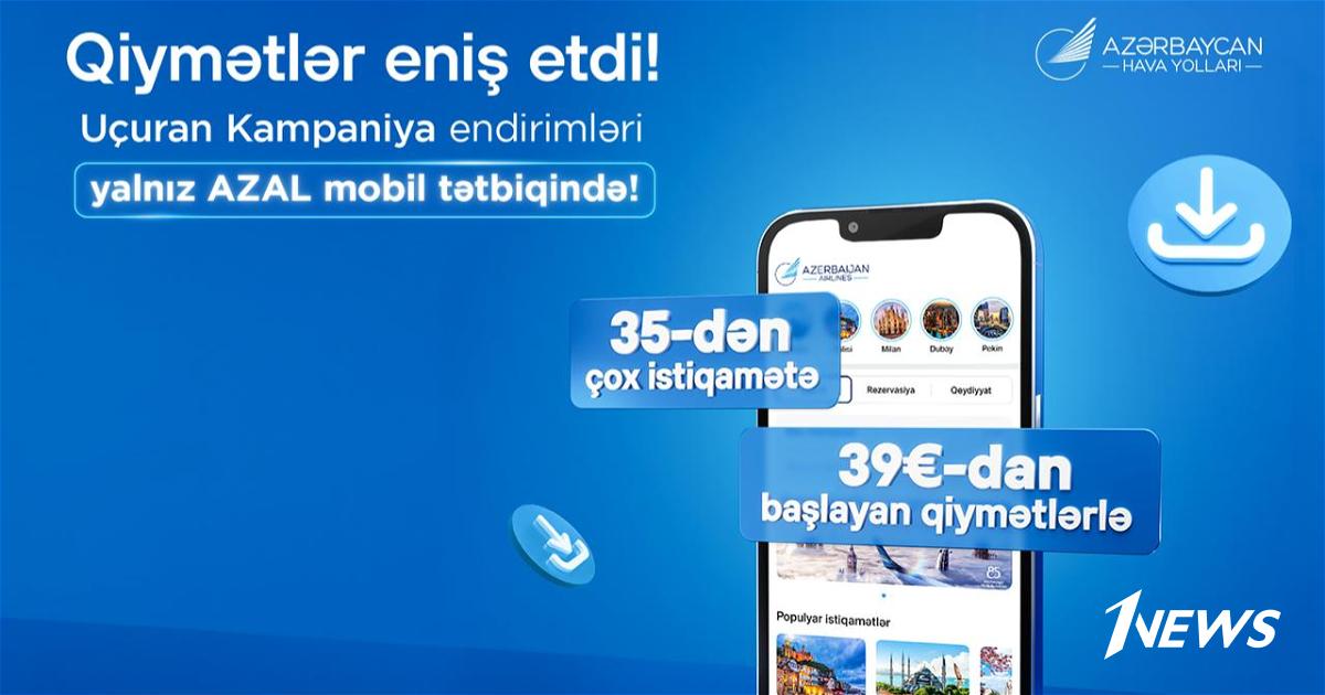 AZAL начал продажу авиабилетов по сниженным ценам | 1news.az | Новости