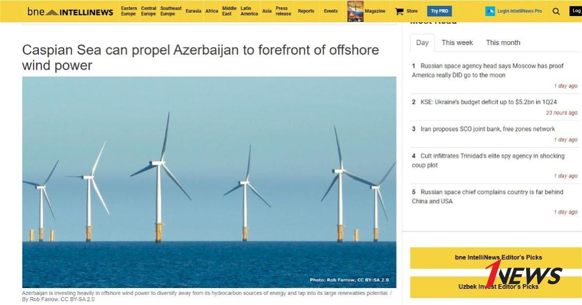 BNE Intellinews: Азербайджан может стать лидером в области морской ветроэнергетики - ФОТО ...