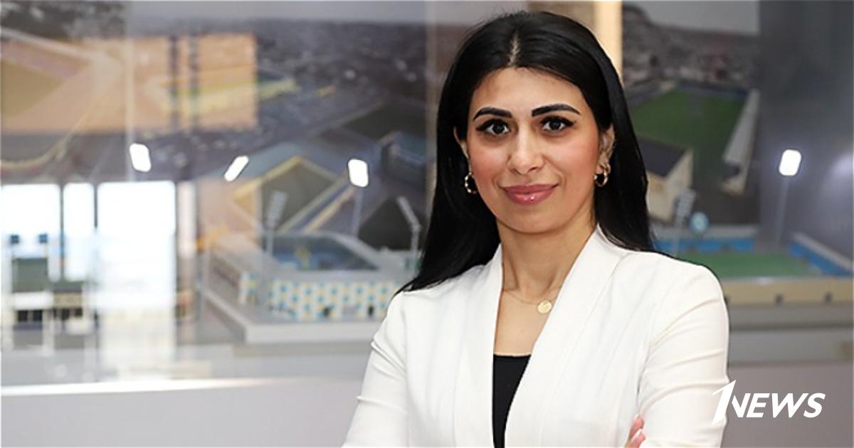 Зюмрюд Агаева на матче «Манчестер Сити» | 1news.az | Новости