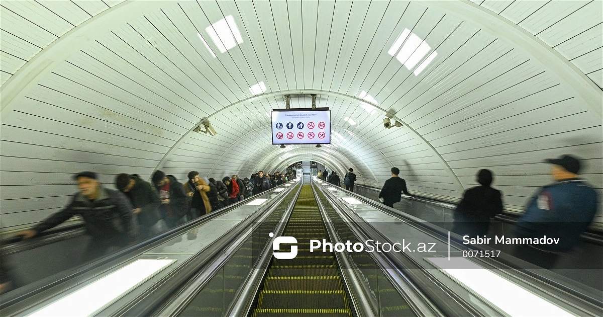 Расследуются причины остановки эскалатора на станции метро «Хатаи» - ВИДЕО | 1news.az | Новости
