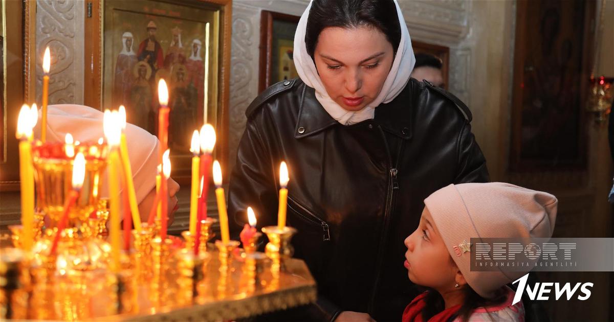 Православные христиане Азербайджана отмечают пасху - ФОТО | 1news.az | Новости