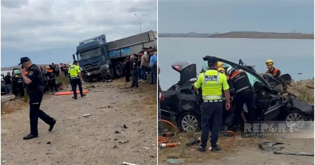 В Баку столкнулись легковой и грузовой автомобили, погибли 3 человека - ВИДЕО | 1news.az | Новости