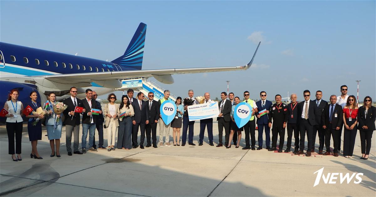 AZAL выполнил первый рейс в турецкий Международный аэропорт Чукурова ...