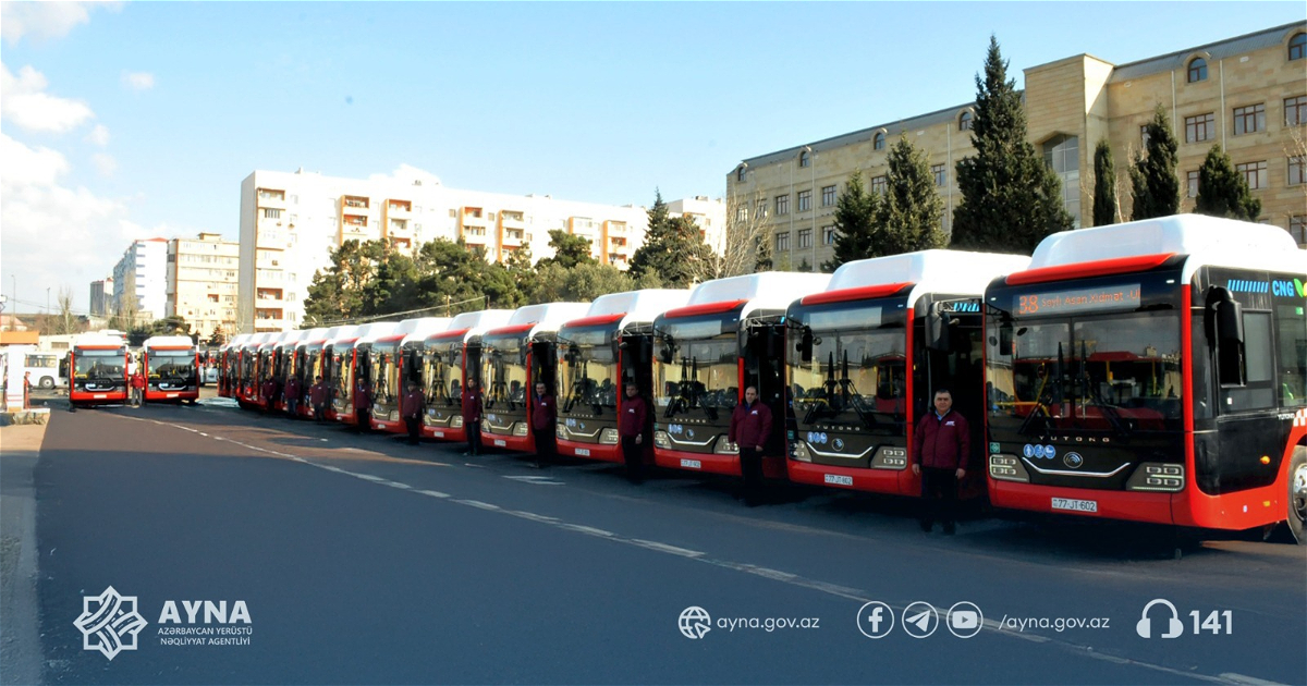 На линии маршрутов №523 и №535 вышли современные автобусы | 1news.az | Новости