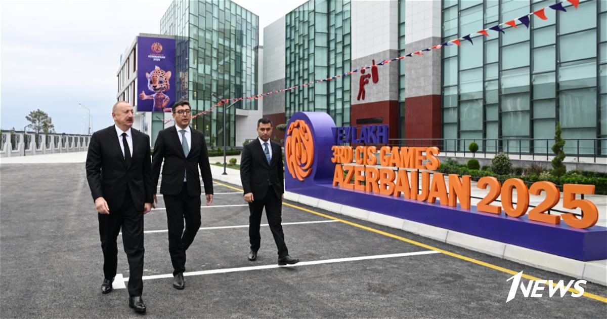 President Ilham Aliyev participated in opening of Yevlakh Olympic ...